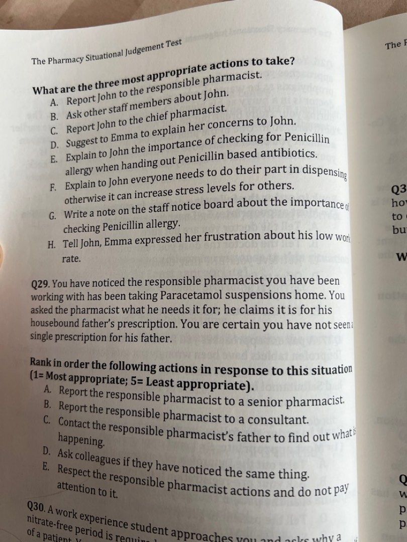 Pharmacy Situational Judgement Test (SJT) Practice, 興趣及遊戲, 書本 & 文具, 書本及 ...