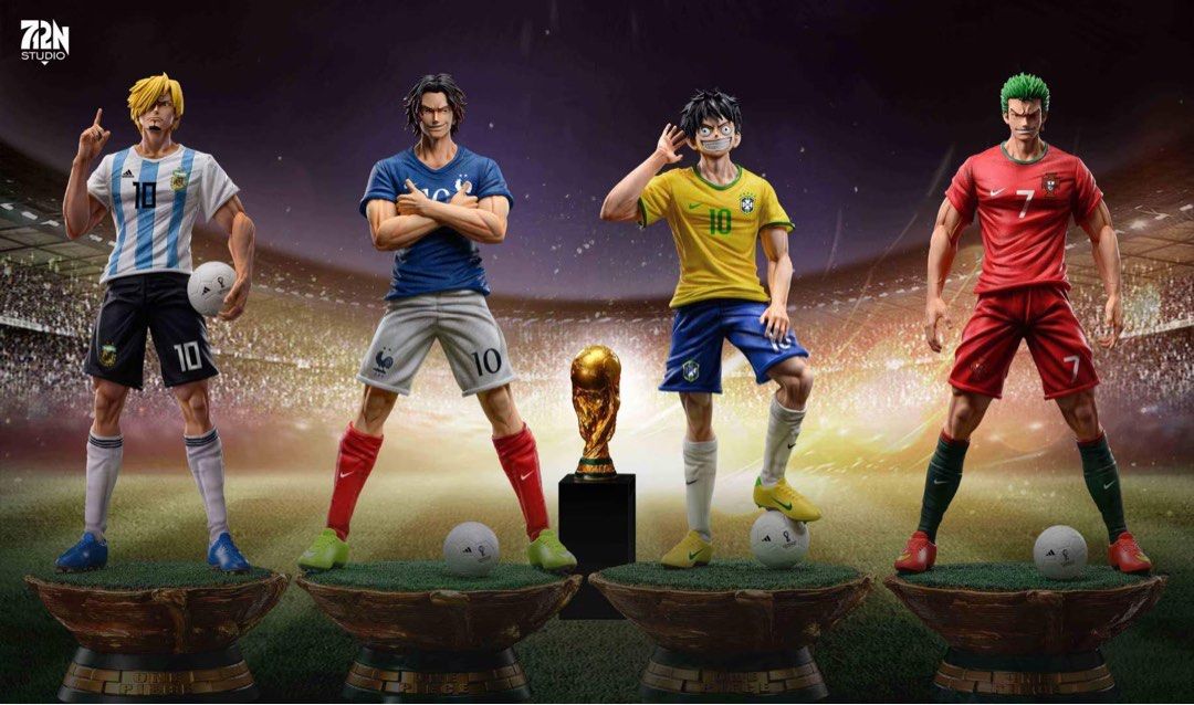 [PO] One Piece|Luffy X Neymar Jr , Ace X Mbappe, Hobbies & Toys, Toys ...