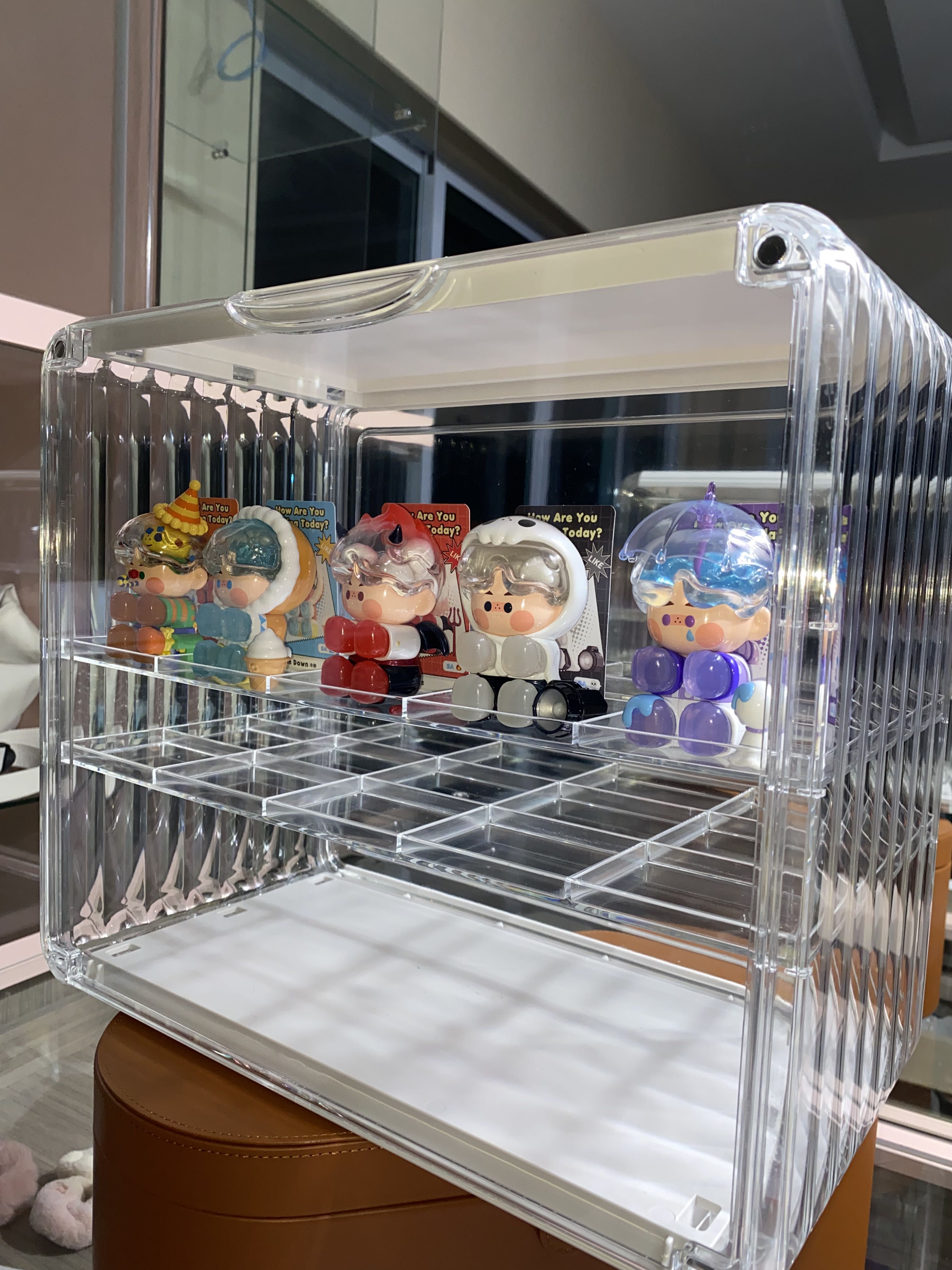 POPMART display/storage box (Transparent), Furniture & Home Living ...