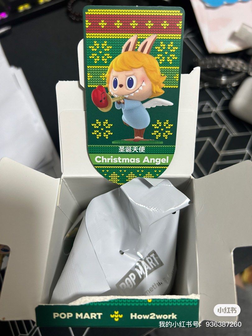 Popmart labubu Christmas Angel, Hobbies & Toys, Toys & Games on Carousell