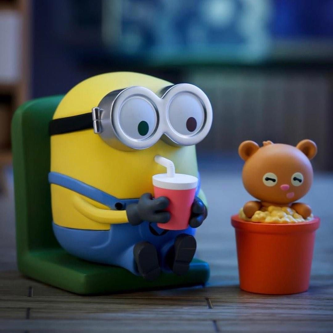 Popmart Minion Bob+Tim Better Together (Movie Time), Hobbies & Toys ...