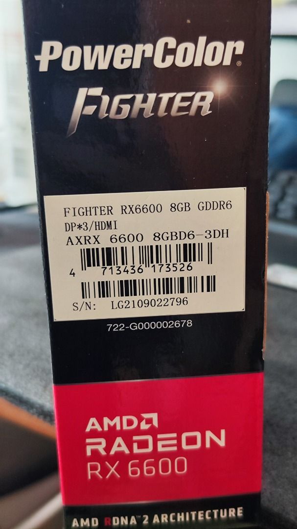 PowerColor Fighter AMD Radeon RX 6600 Graphics Card With 8GB GDDR6 Computers Tech Parts