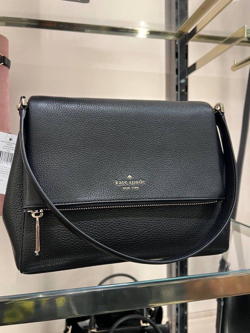 (PREORDER) KATE SPADE LEILA FLAP SHOULDER BAG, Women's Fashion, Bags ...
