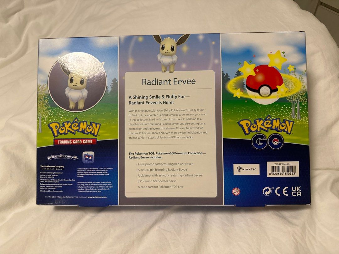 PTCG Radiant Eevee - Premium Collection Box (Pokémon GO), Hobbies ...