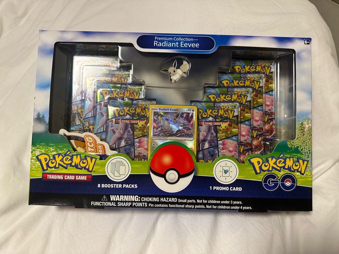 PTCG Radiant Eevee - Premium Collection Box (Pokémon GO), Hobbies ...