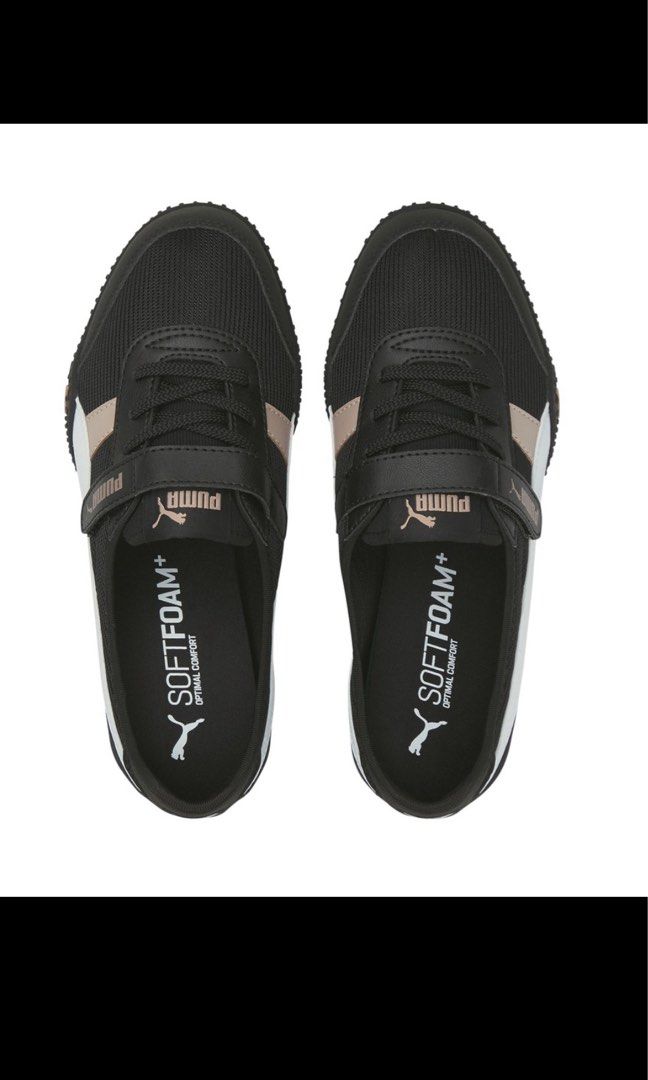 Puma Bella V Puma Black-Puma White-Rose Gold, Women's Fashion, Footwear, Flats on Carousell