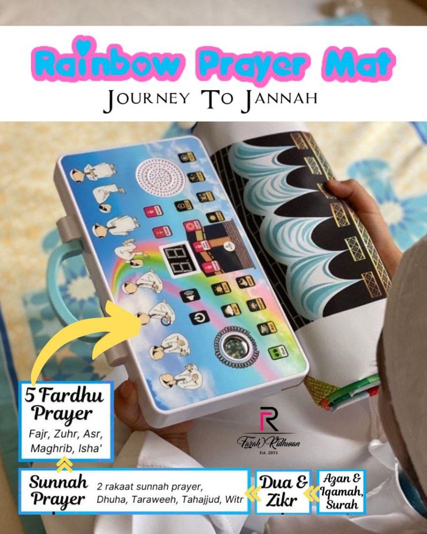 Rainbow prayer mat, Hobbies & Toys, Memorabilia & Collectibles ...