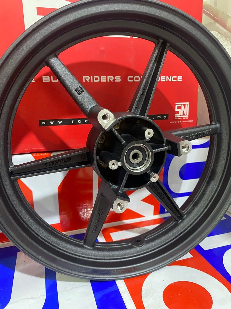 RCB SP811 MATT GREY 14INCH RIMS FOR AEROX V1/V2 2.5 x 14 & 3.5 x 14 ...