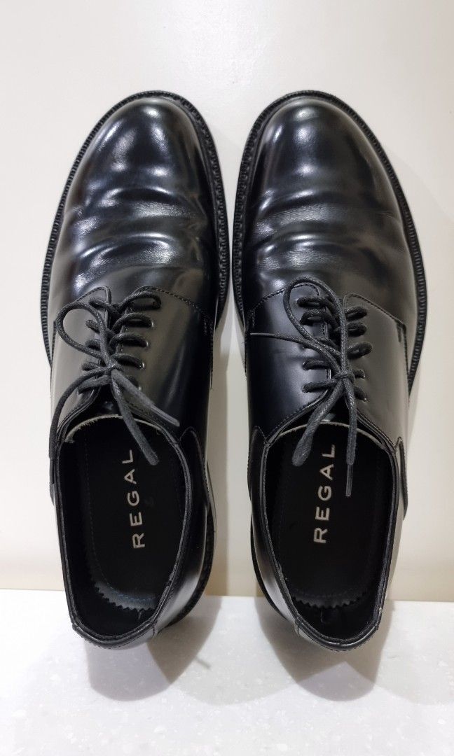 Regal Men's Black Leather Shoes, Men's Fashion, Footwear, Dress Shoes ...