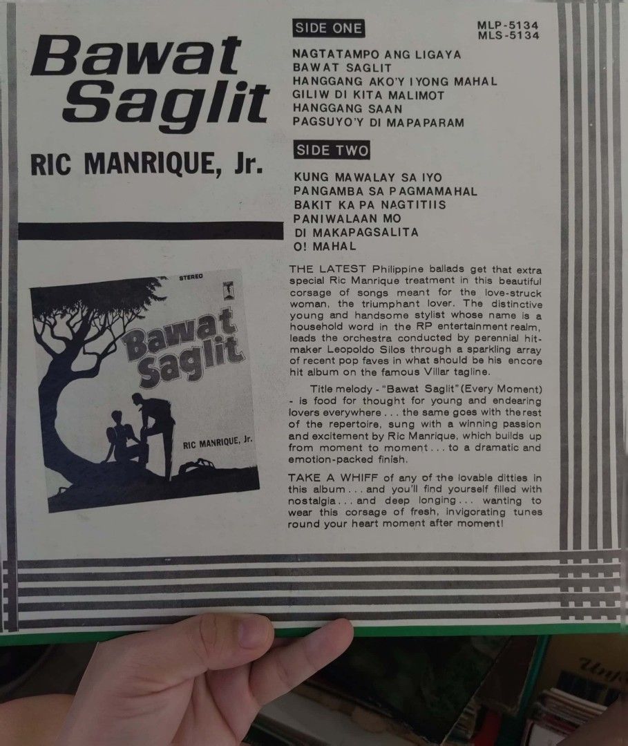 Ric Manrique Jr (Bawal Saglit), Hobbies & Toys, Music & Media, Vinyls ...