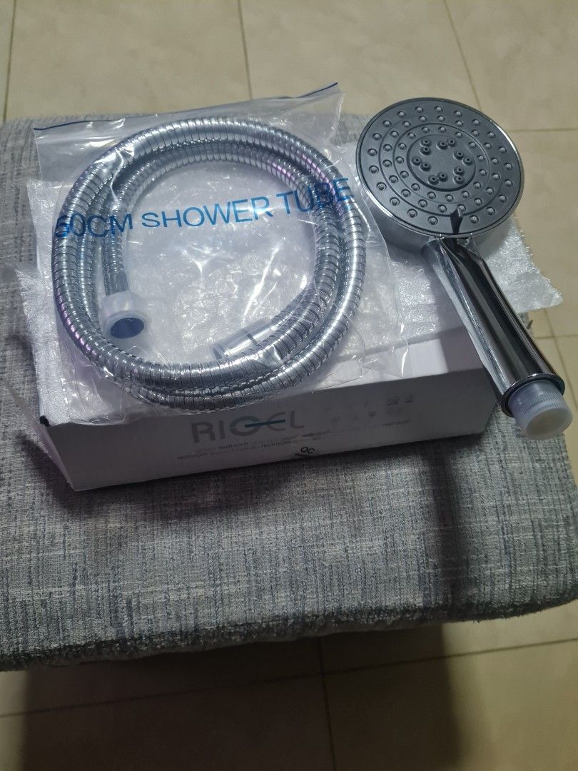 Rigel shower head set, Furniture & Home Living, Bathroom & Kitchen ...