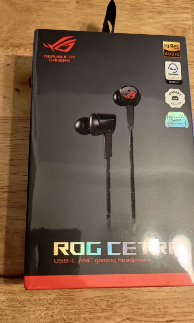 ROG Cetra USB-C ANC gaming earphone, Audio, Earphones on Carousell