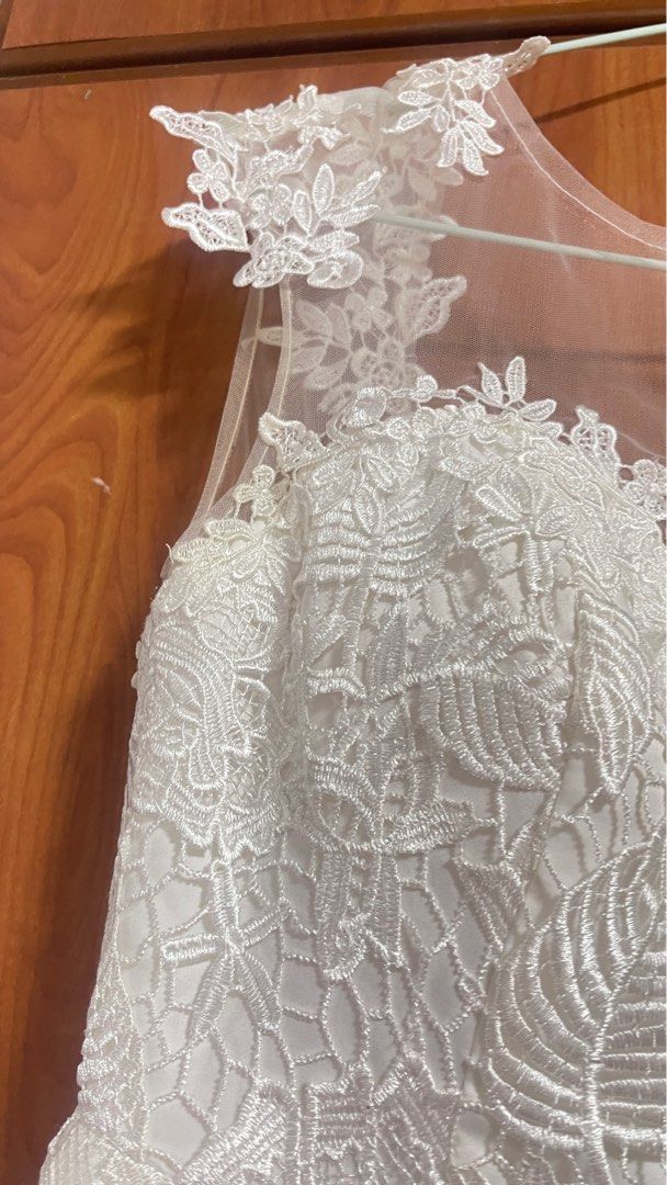 ROM Solemnisation Simple short Wedding dress, Women's Fashion, Dresses ...