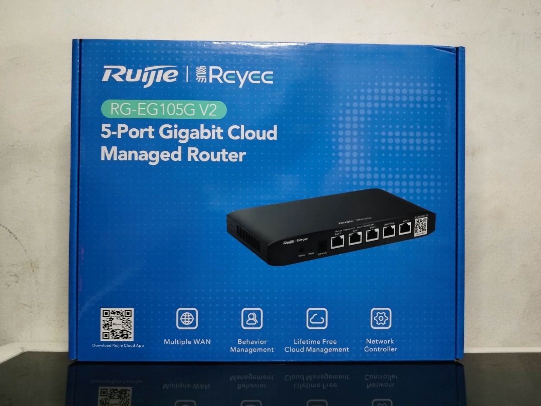 Ruijie RG-EG105G V2 5-Port Gigabit Cloud Managed Router, Computers & Tech, Parts & Accessories ...