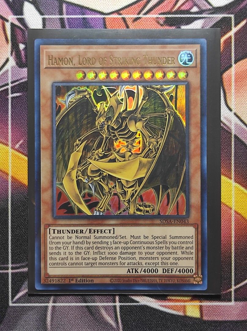 Sacred Beasts (Uria , Hamon , Raviel) SDSA-EN042-44 (Ultra Rare) Yu-Gi ...