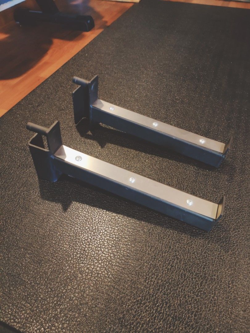 Safety spotter arms for squat rack, Sports Equipment, Exercise ...