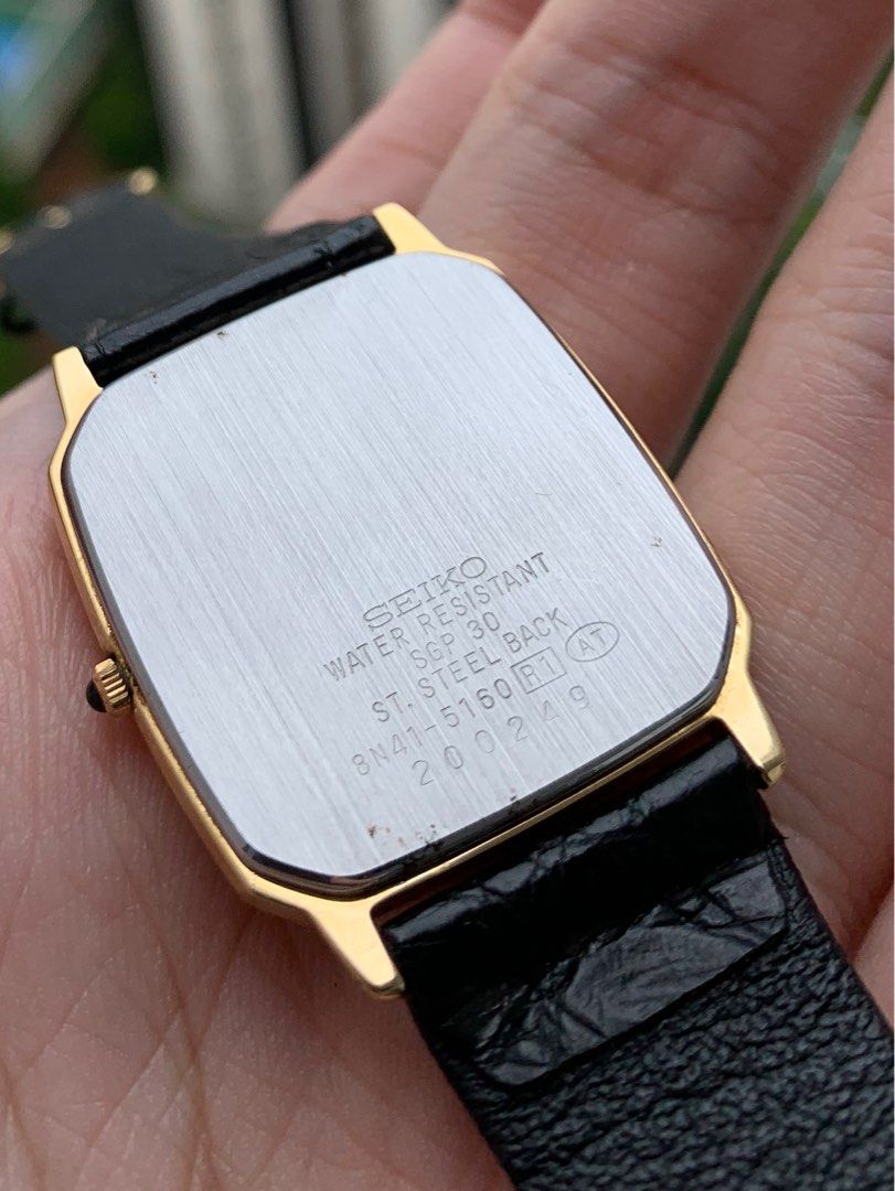 Seiko Dolce (Checkered gold dial), Luxury, Watches on Carousell