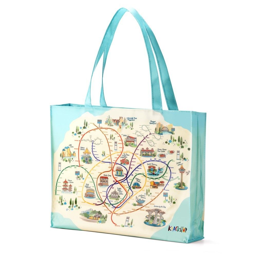 SG MRT Map Tote Bag, Women's Fashion, Bags & Wallets, Tote Bags on ...