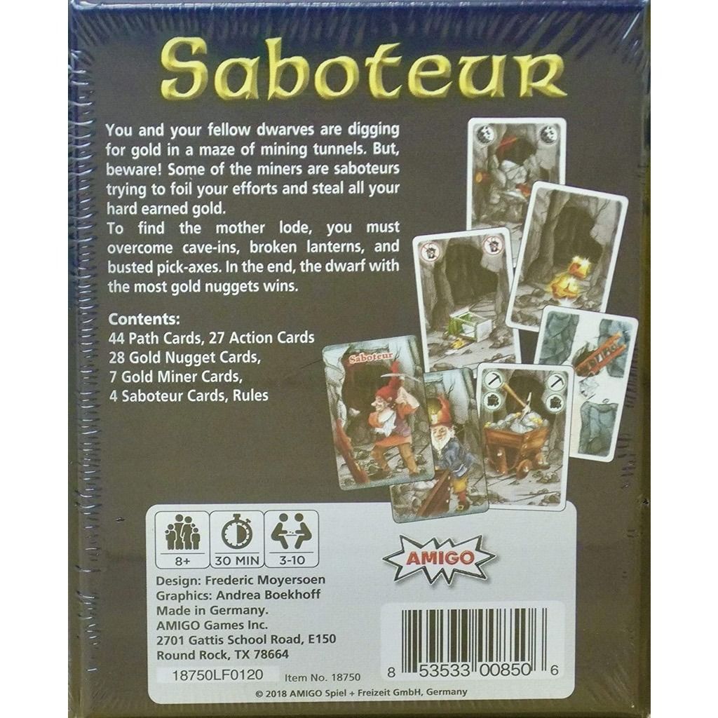 【SG Seller】Saboteur Card Game family game party game, Hobbies & Toys ...