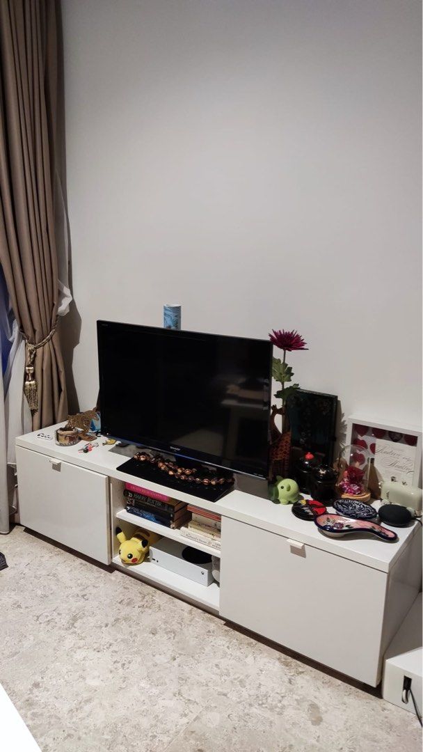 SHARP TV + IKEA TV Console, TV & Home Appliances, TV & Entertainment ...