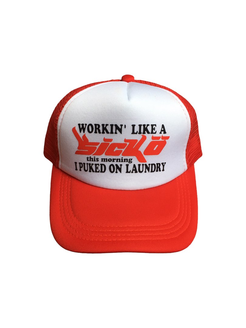 Sicko Red Trucker Cap, Men's Fashion, Watches & Accessories, Caps ...