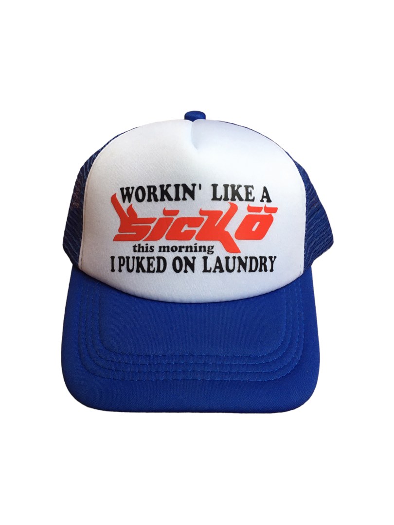 Sicko Trucker Cap Blue, Men's Fashion, Watches & Accessories, Caps ...