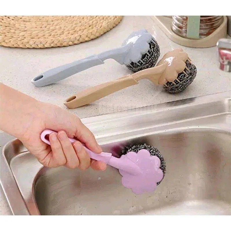 Sikat Sabuk Besi Stainless Ganggang Panjang, Kitchen & Appliances di ...