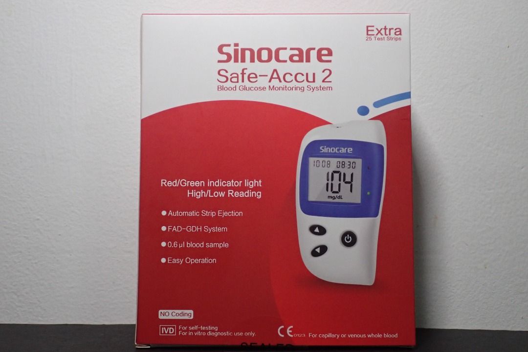 SINOCARE BLOOD GLUCOSE MONITORING SYSTEM (ORIGINAL AUTHENTIC) Safe Accu ...
