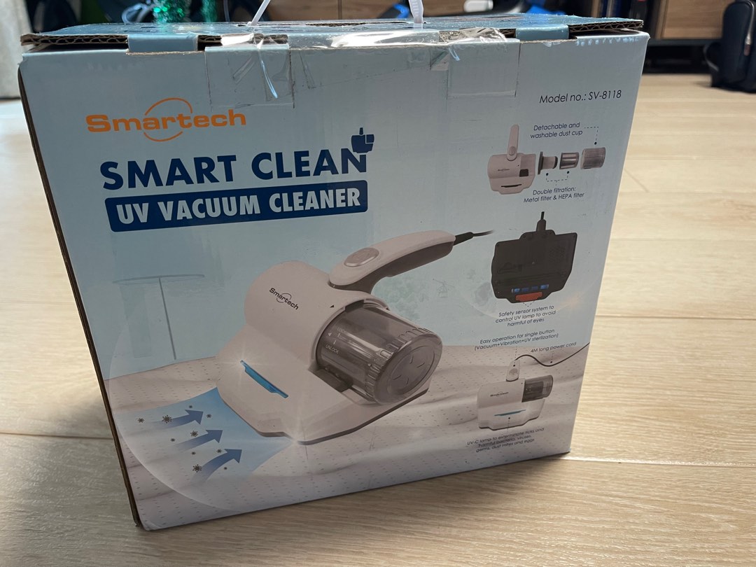 Smartech Smart Clean UV Vacuum Cleaner, 家庭電器, 吸塵機 ＆ 家居清潔電器 - Carousell
