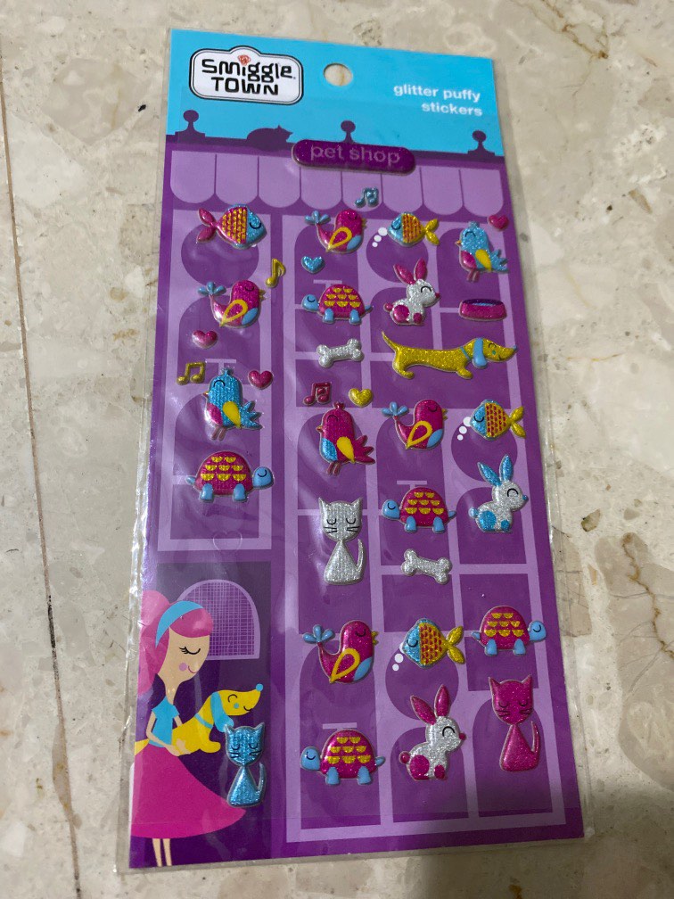 Smiggle Glitter puffy stickers, Hobbies & Toys, Stationery & Craft ...
