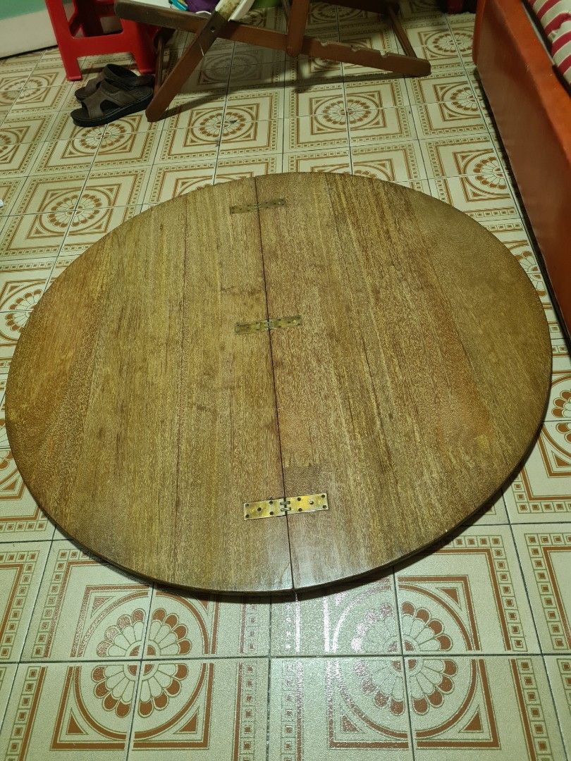 Solid wood foldable table top, Furniture & Home Living, Kitchenware ...