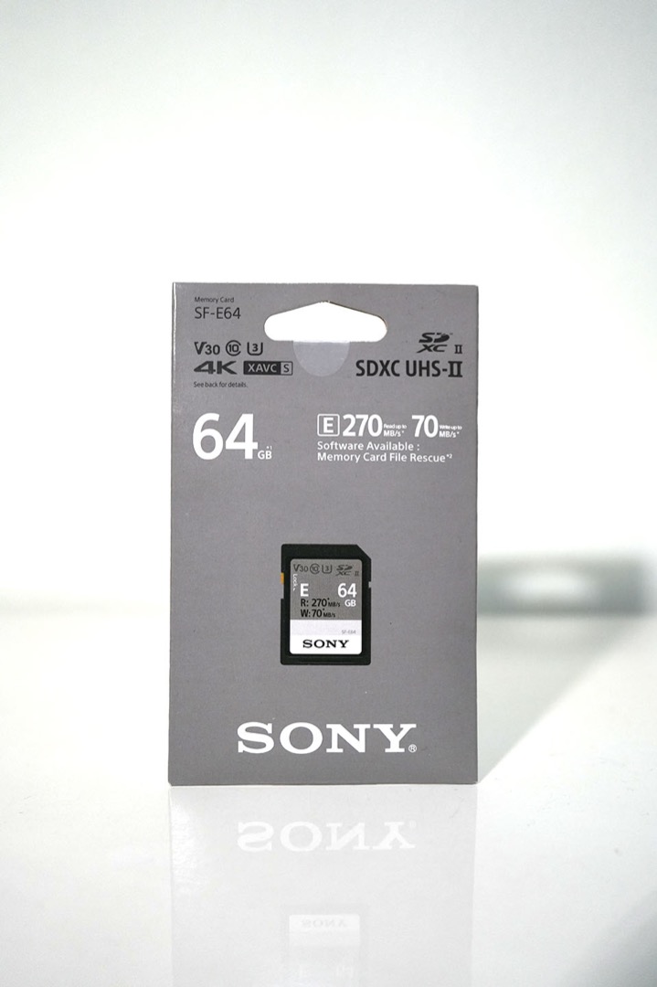 Sony 64G UHS-II v30 Class 10 SD card, Mobile Phones & Gadgets, Mobile ...