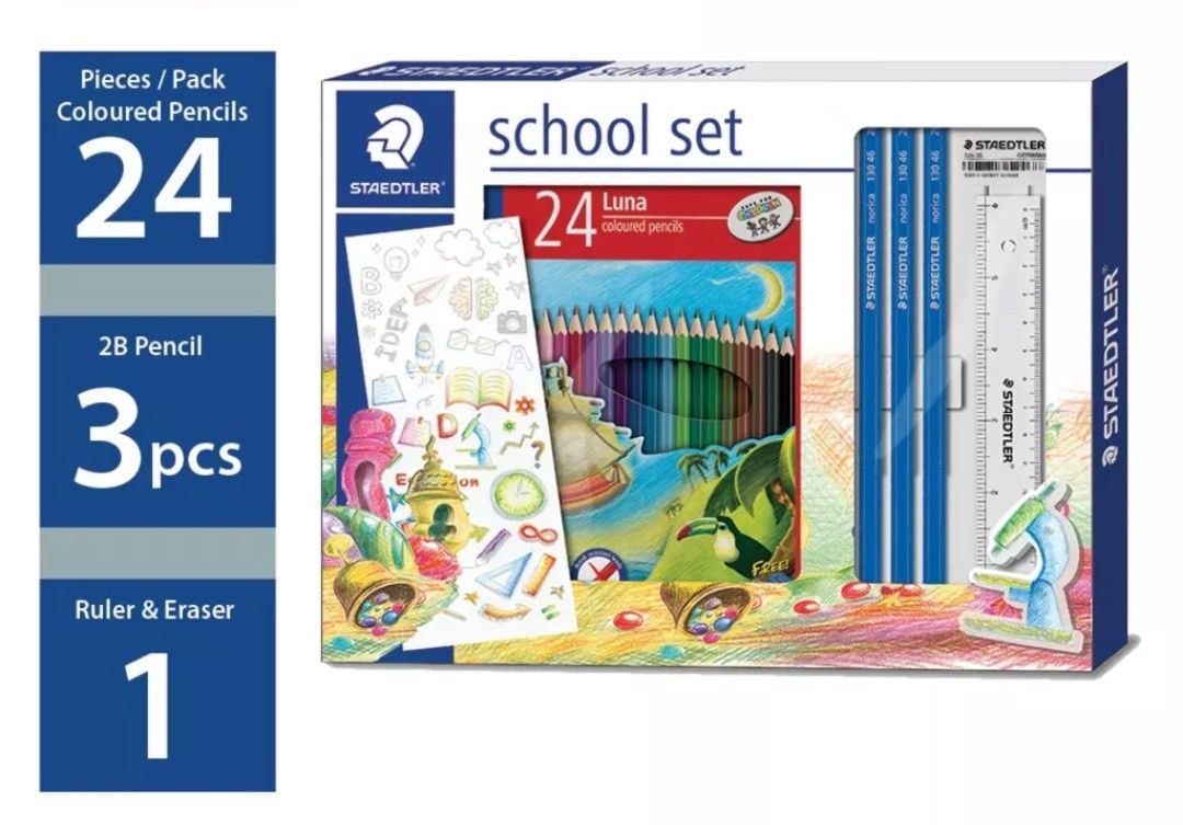 Staedtler school set, Hobbies & Toys, Stationery & Craft, Stationery ...