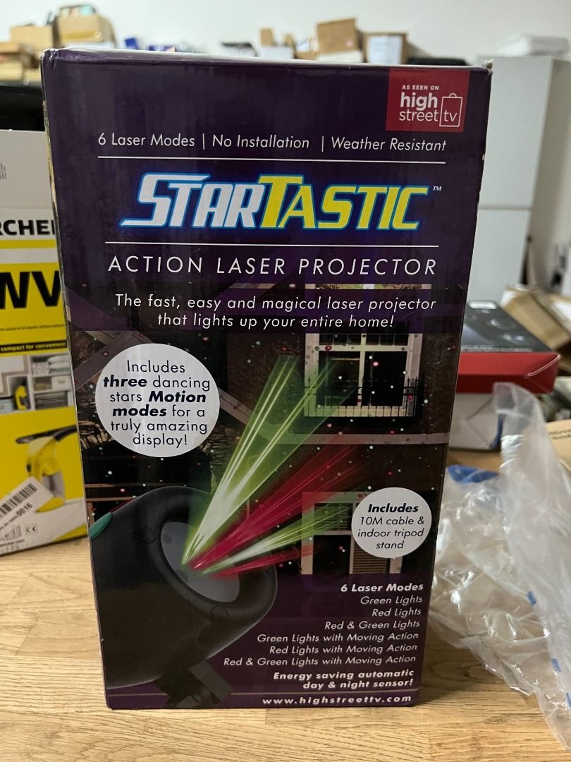 StarTastic Holiday Light Show Action Laser Light Projector As Seen On ...