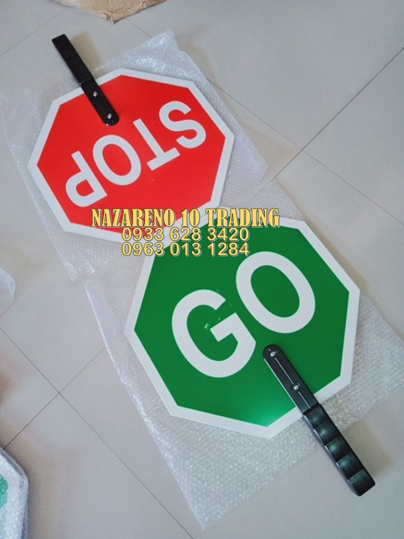 Stop and Go Paddle Sign, Commercial & Industrial, Construction Tools ...