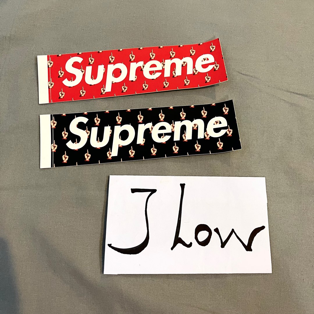 Supreme x Undercover Middle Finger Sticker, Hobbies & Toys ...