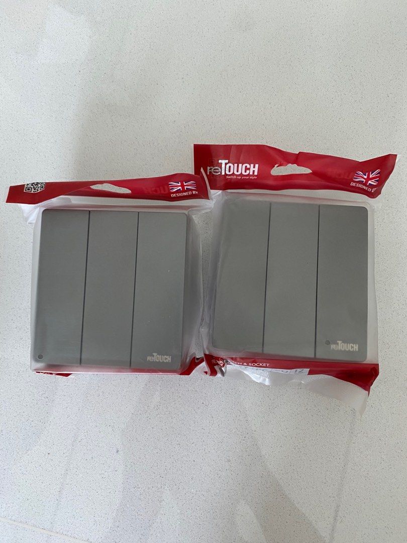 Switch socket 3 gang 1 way reTouch, TV & Home Appliances, Electrical ...