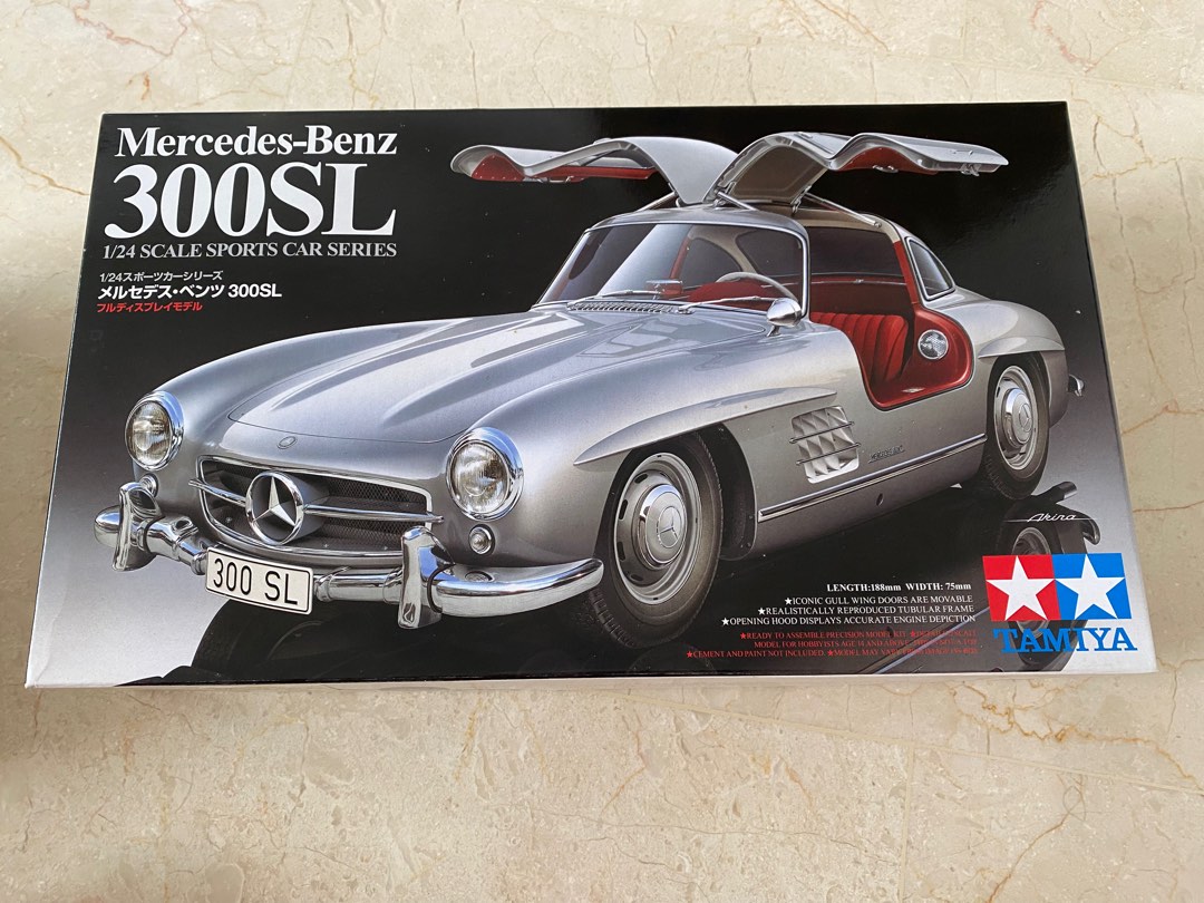 Tamiya 1/24 Mercedes-Benz 300SL Gullwing, Hobbies & Toys, Toys & Games ...