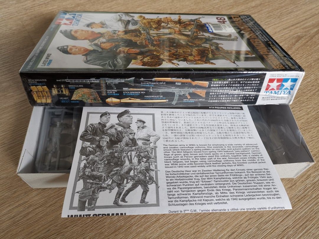 Tamiya Military Miniature 1/48 WW2 GERMAN Panzer Grenadier Set, Hobbies ...