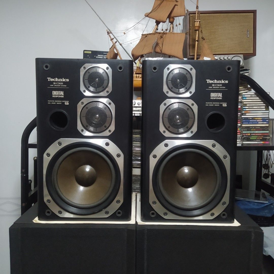 Technics 3way speaker 60w 6ohms Digital response 8" woofer, Audio ...