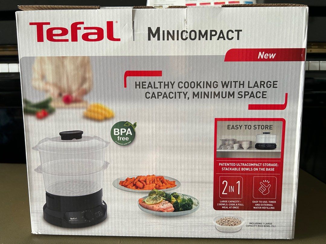 Tefal Mini Compact Steamer VC149865, TV & Home Appliances, Kitchen ...