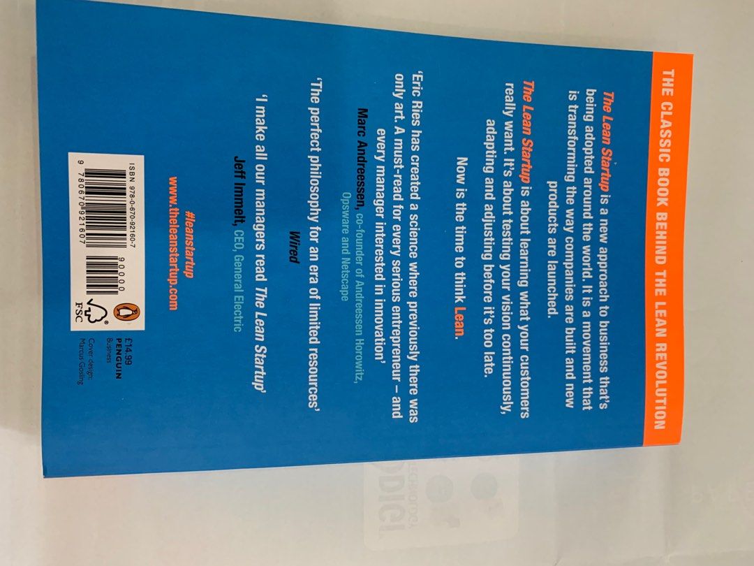 Book-The lean startup by Eric Ries, Hobbies & Toys, Books & Magazines ...