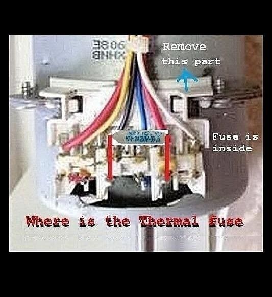 Thermal Fuse ,replacement part for KDK, Panasonic, National 12" & 16 ...