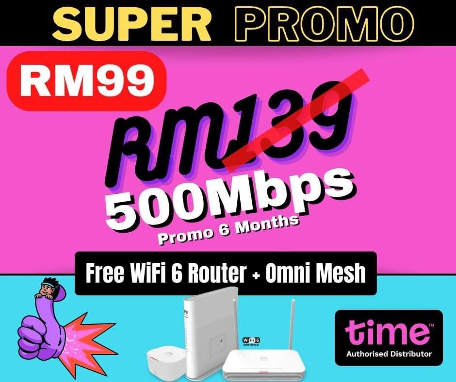 TIME INTERNEY FIBER PROMO, Computers & Tech, Parts & Accessories ...