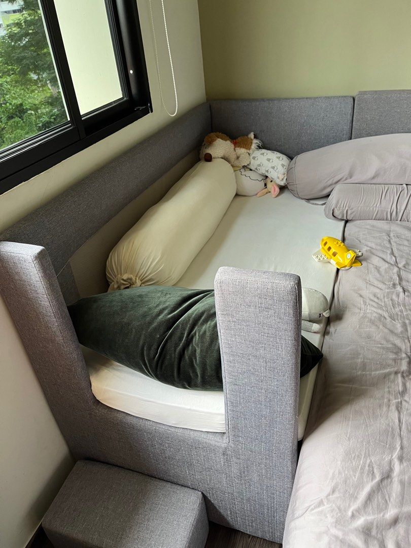 Toddler Connecting Bed / Side Car, Furniture & Home Living, Furniture ...