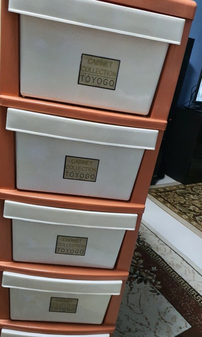 TOYOGO Plastic Storage Drawer Cabinet, Furniture & Home Living, Home ...