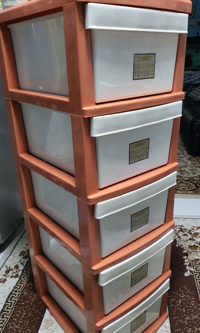 TOYOGO Plastic Storage Drawer Cabinet, Furniture & Home Living, Home ...