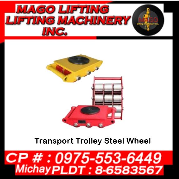 Transport Trolley Steel Wheel 6Tons Rubber Wheel, Commercial ...