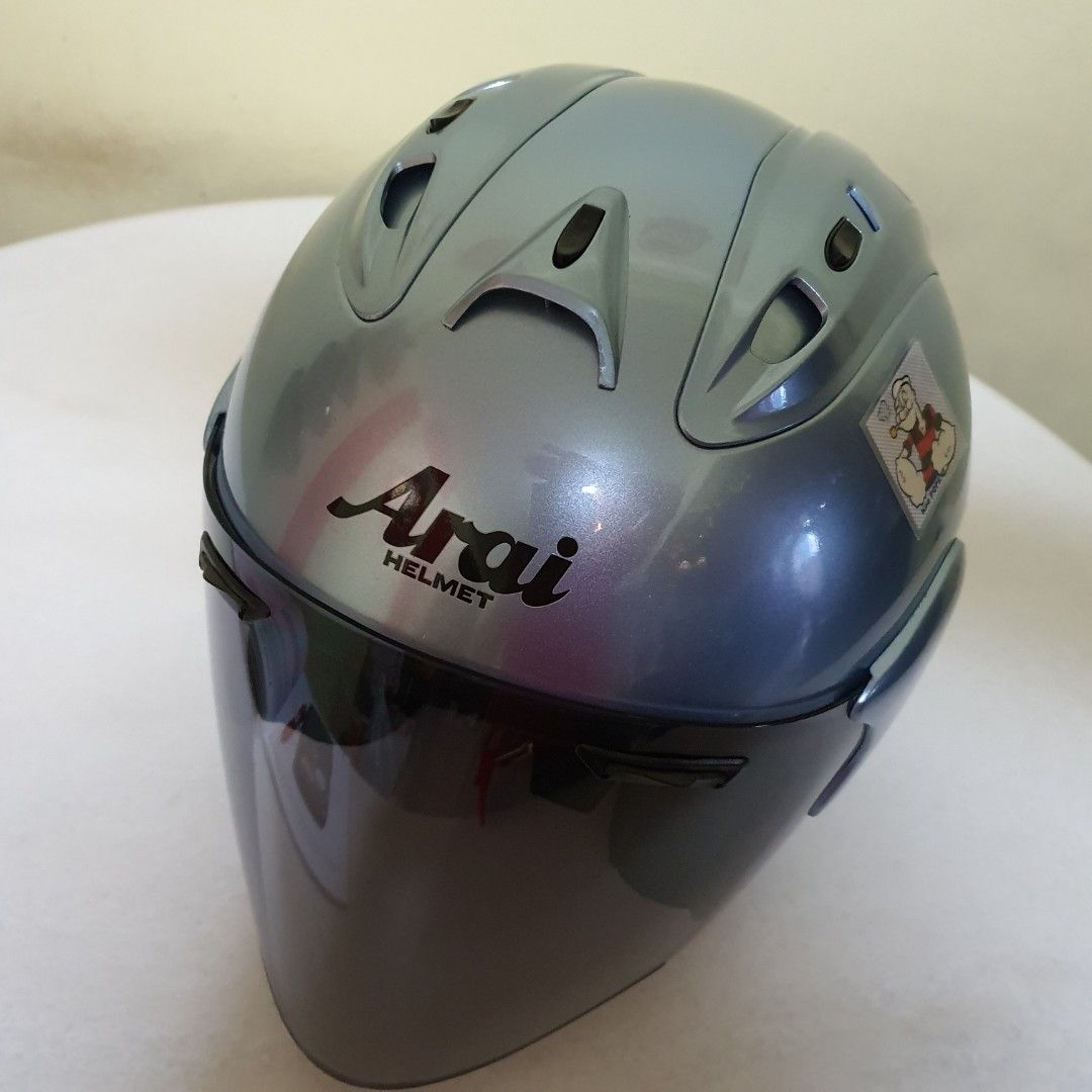 TSR RAM4 HELMET SAPPHIRE SILVER COLOR, Motorcycles, Motorcycle ...
