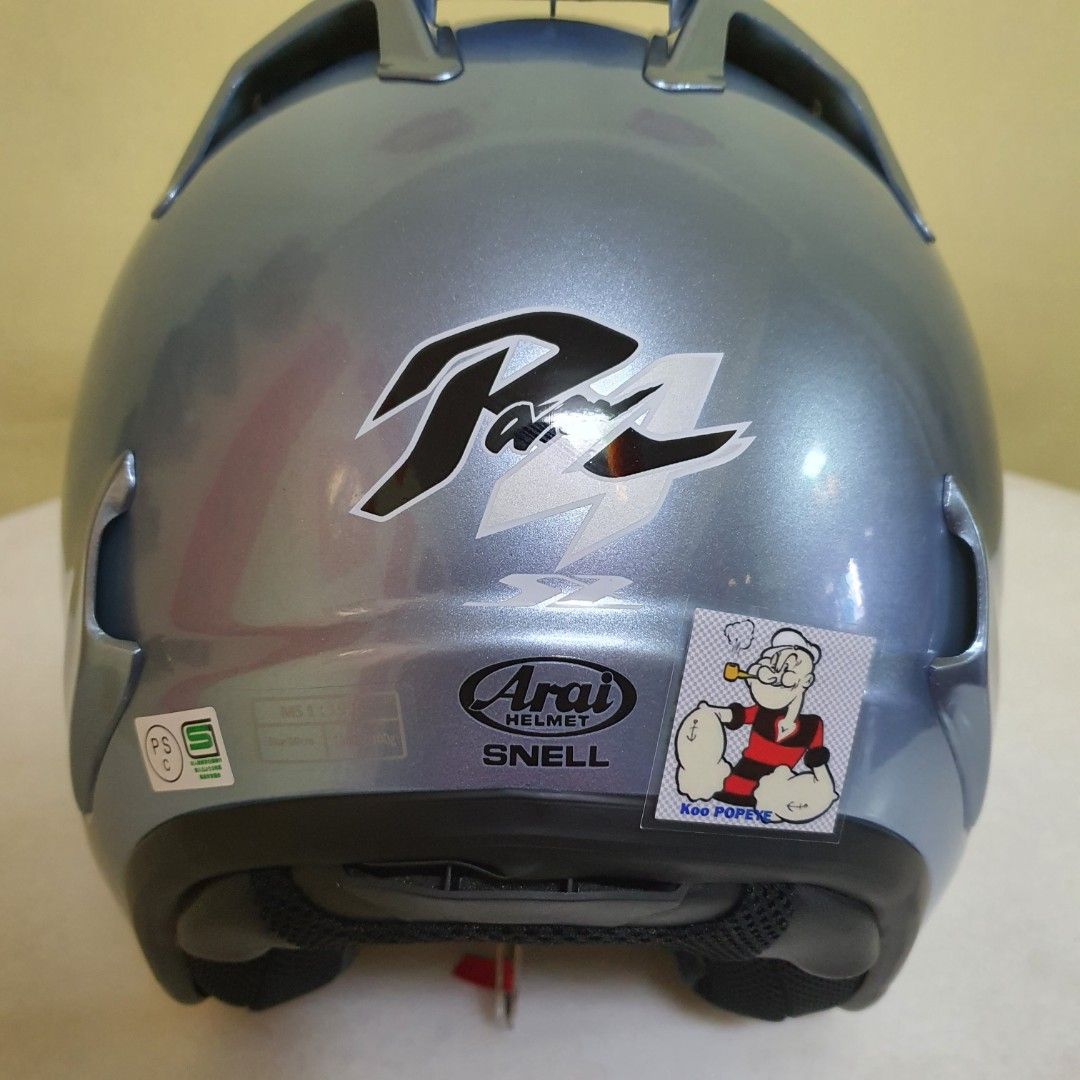 TSR RAM4 HELMET SAPPHIRE SILVER COLOR, Motorcycles, Motorcycle ...